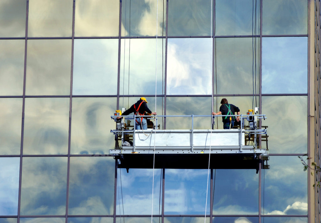 Suspended Scaffolding for Window Washing | Scaffolding Solutions